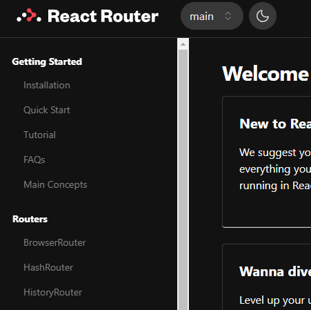 [Bug?]: The doc is missing the summary · Issue #9186 · remix-run/react-router · GitHub