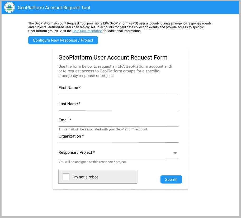 UI updates · Issue #99 · USEPA/GeoPlatform-Request-Tool · GitHub