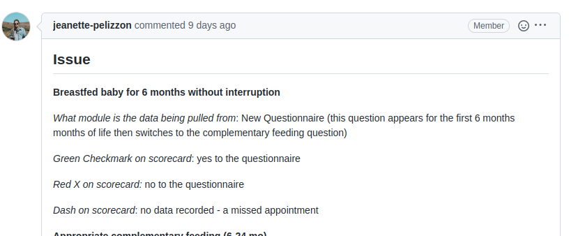 NCDA - Data Pulling - Nutrition Behavior · Issue #519 · TIP-Global-Health/eheza-app · GitHub