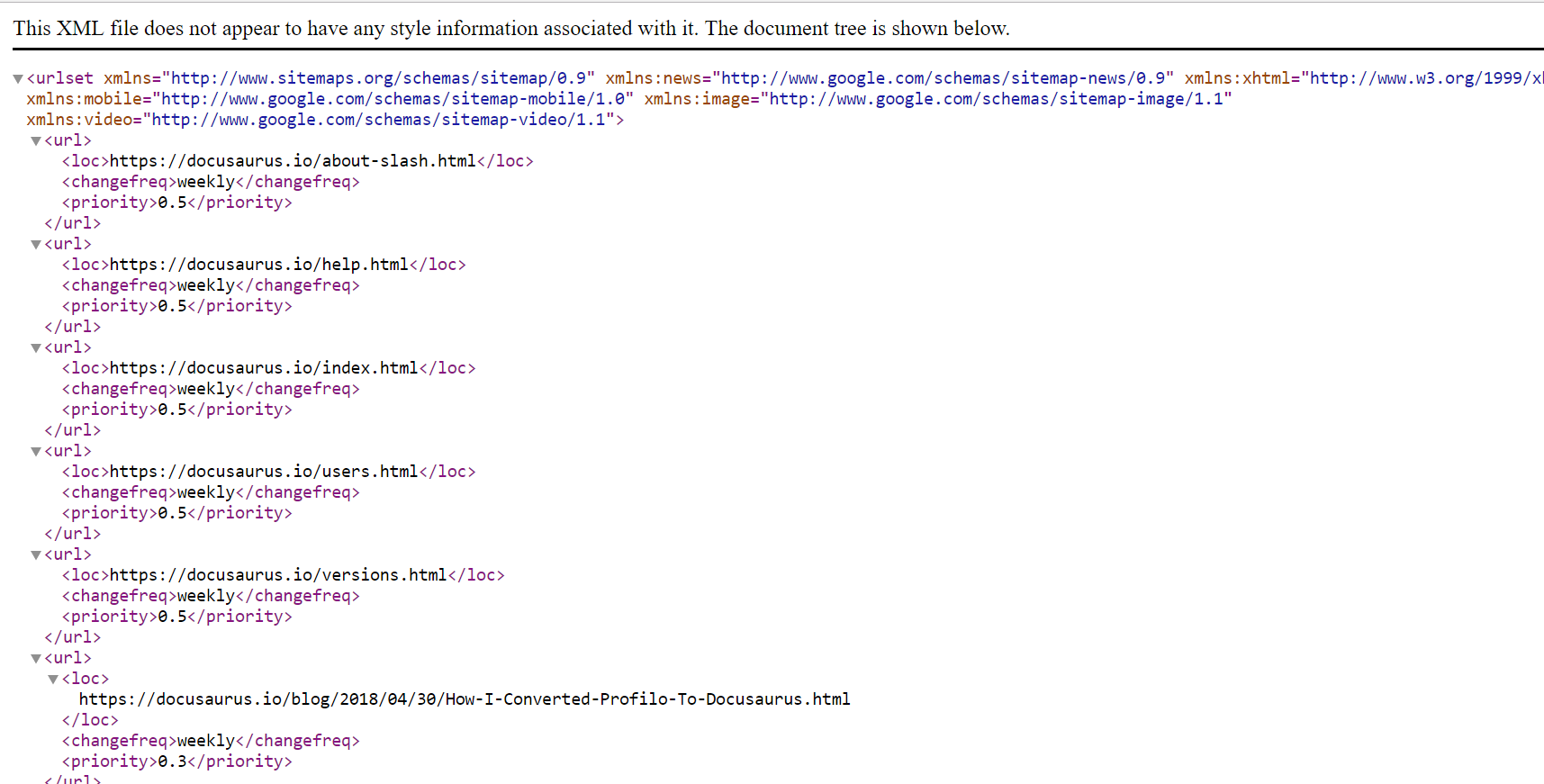 Content Type Of The Sitemap xml Is Missing Issue 467 Facebook 
