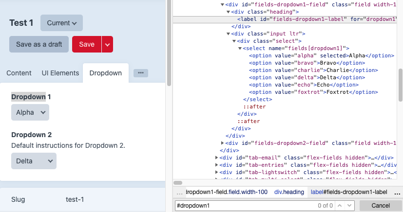 Some fields' `select`/`input` elements missing `id` attribute · Issue #7319 · craftcms/cms · GitHub