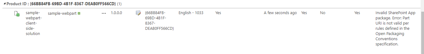 SPFX Webpart release build not uploading in app catalog. · Issue #451 ...