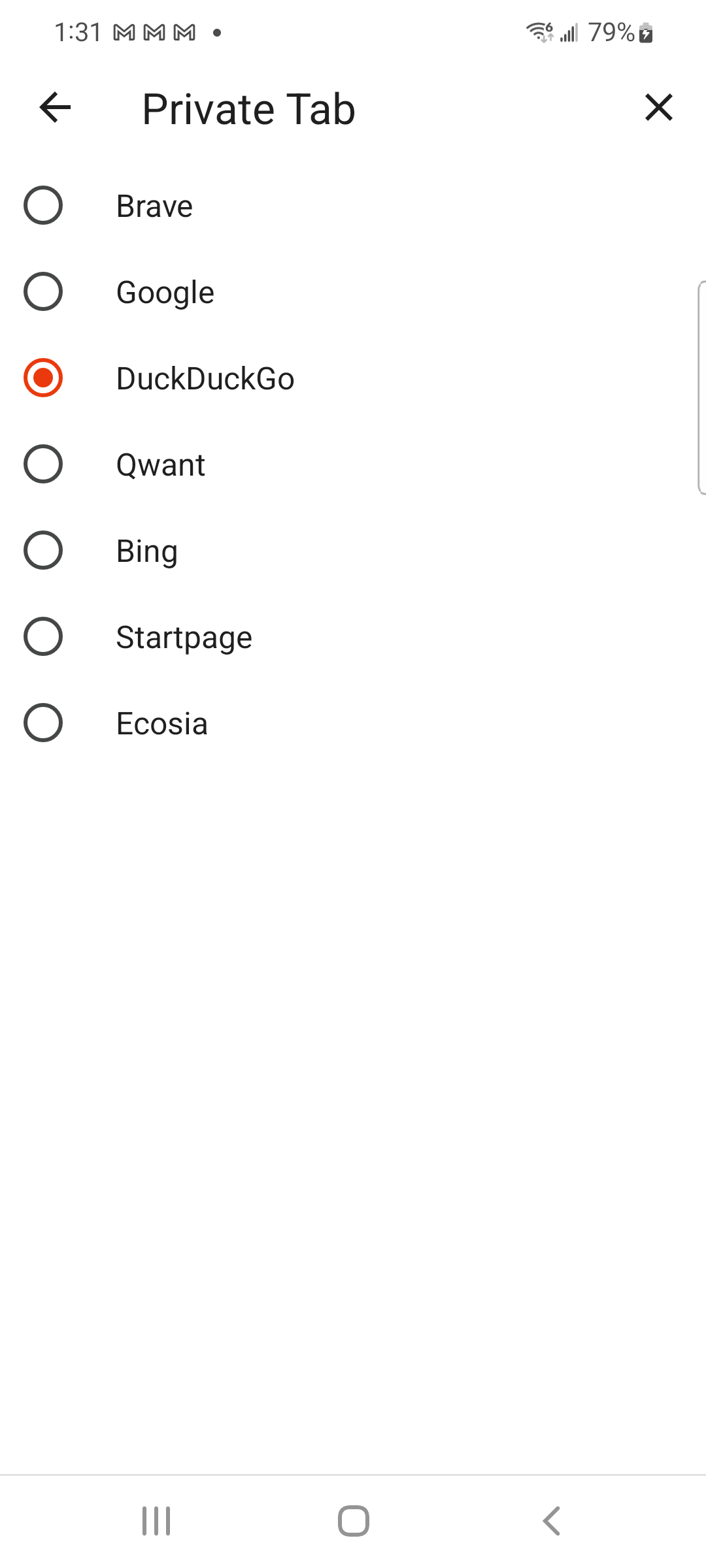 Setting the Search Engine Preference should set that preference for ...