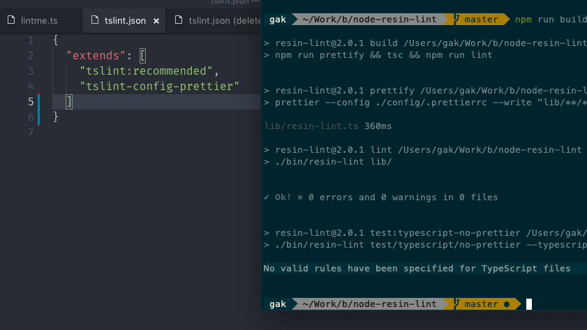 TSlint extends are ignored · Issue #33 · balena-io-modules/node-balena-lint · GitHub