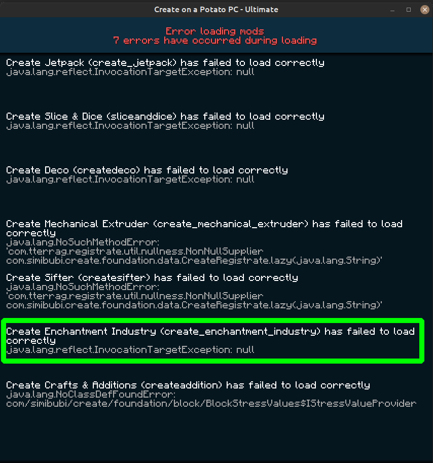 Create Enchantment Industry Not Compatible with Create .5.1.a Update · Issue #72 ...