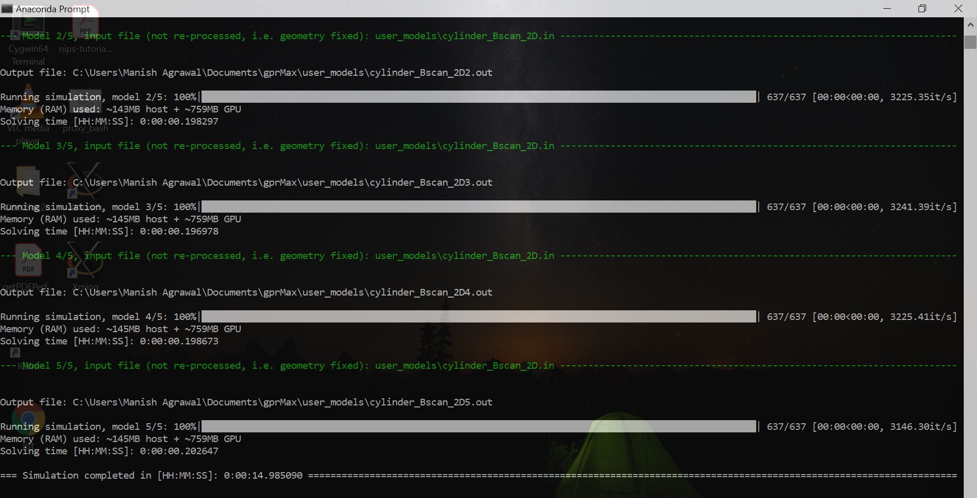 GPU solver and --geometry-fixed argument · Issue #200 · gprMax/gprMax · GitHub