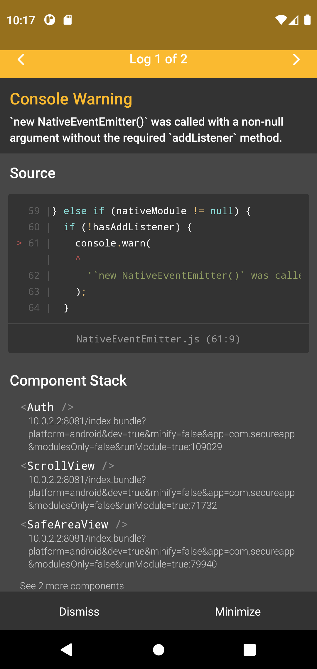 React Native sample doesn't work on Android · Issue #273 · okta/okta-react-native · GitHub
