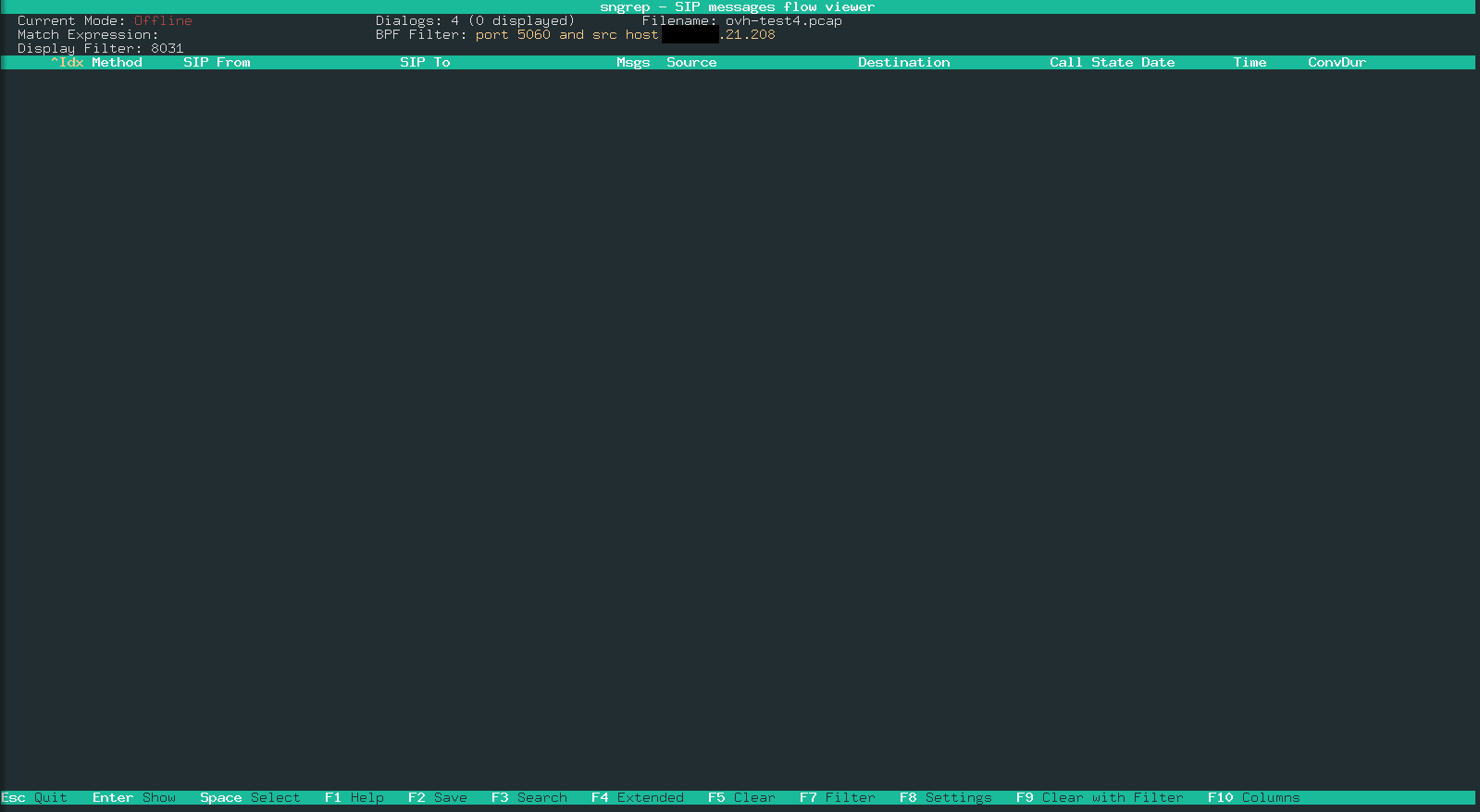 Missing INVITE in pcap · Issue #368 · irontec/sngrep · GitHub