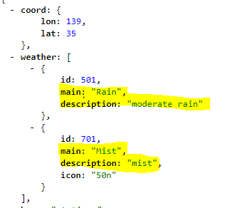 Free Code Camp Weather API needs a list of all the possible weather ...