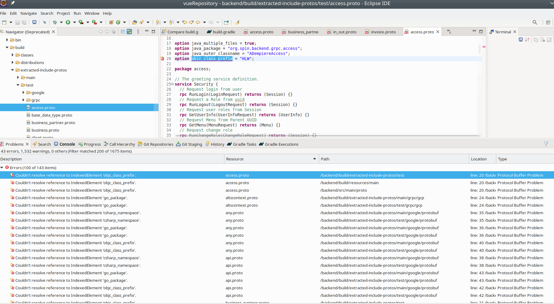 Error en archivos .proto al definir option objc_class_prefix = Error en archivos .proto al definir option objc_class_prefix =