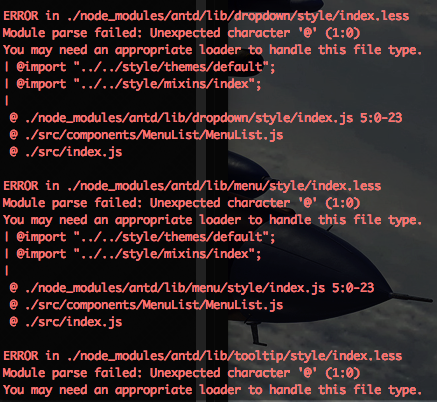 Module parse failed: Unexpected character '@' · Issue #222 · umijs/babel-plugin-import · GitHub