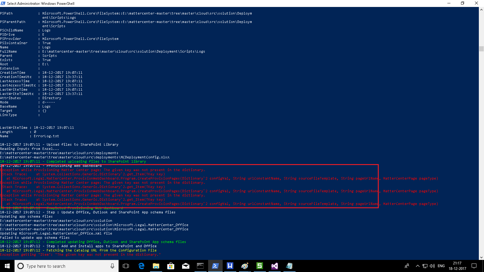 Error While Running Deploy Azureresourcegroup Ps1 · Issue 821 · Microsoft Mattercenter · Github