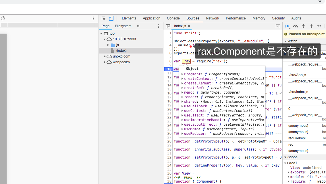 rax@1.0.0-beta.15版本中，rax.Component是不存在的 · Issue #957 · alibaba/rax · GitHub