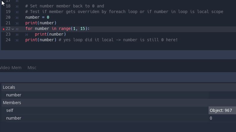 Debugger - for loop displays wrong locals and members with same name · Issue #25133 ...
