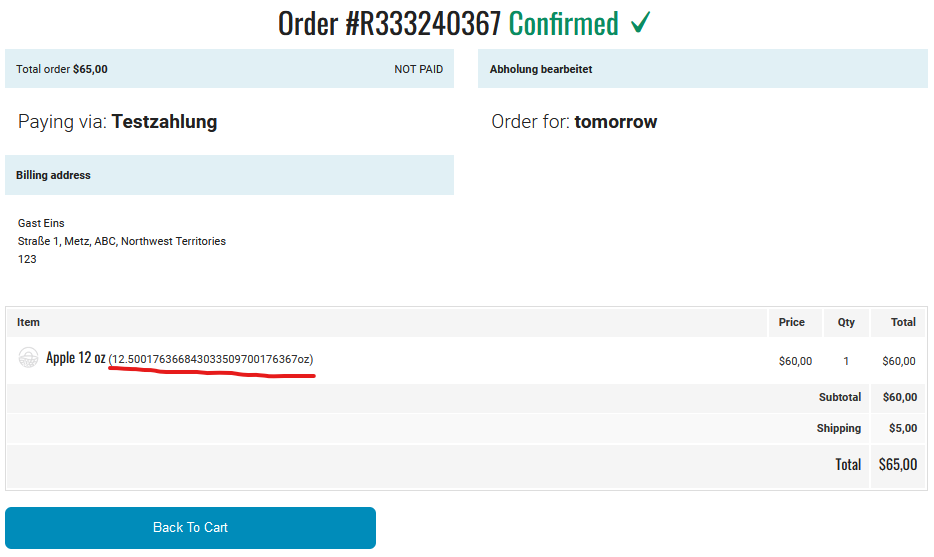 Weird decimals when using 12.5 as weight in imperial metric system ...