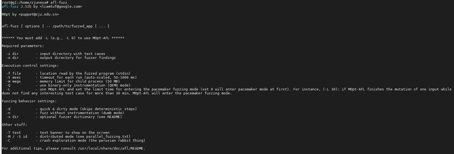 fuzz w3m with MOpt timeout · Issue #7 · puppet-meteor/MOpt-AFL · GitHub