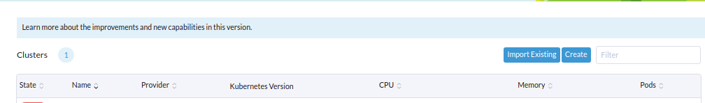 Permissions Granted - a user with restricted user-base role can create / import existing cluster ...