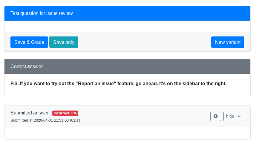 pl-answer-panel tag ignored in new renderer · Issue #1653 · PrairieLearn/PrairieLearn · GitHub