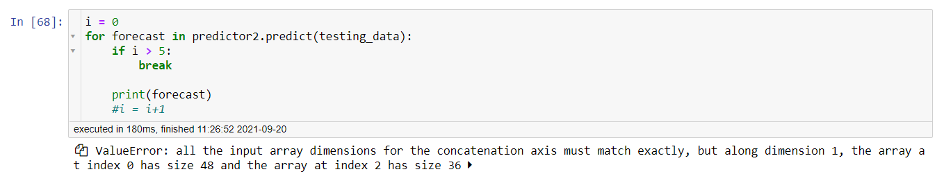 ValueError() while using .predict() function · awslabs gluonts · Discussion #1701 · GitHub