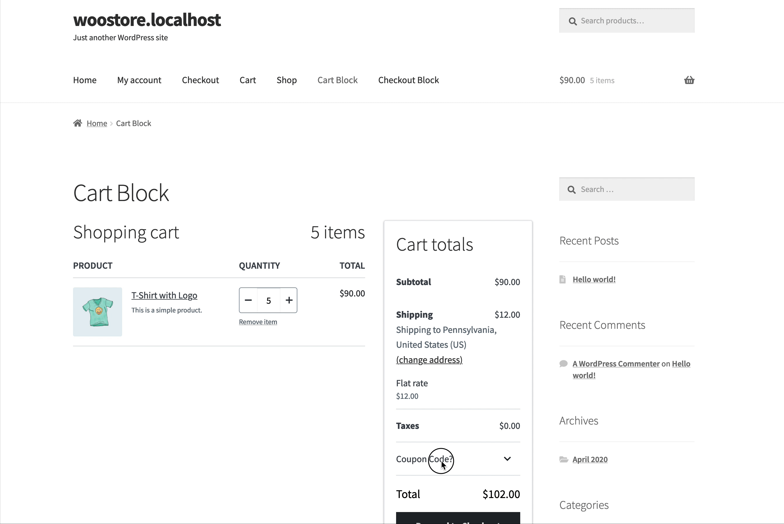 Cart Checkout Blocks Free Shipping Coupon Should Automatically Select Free Shipping Option