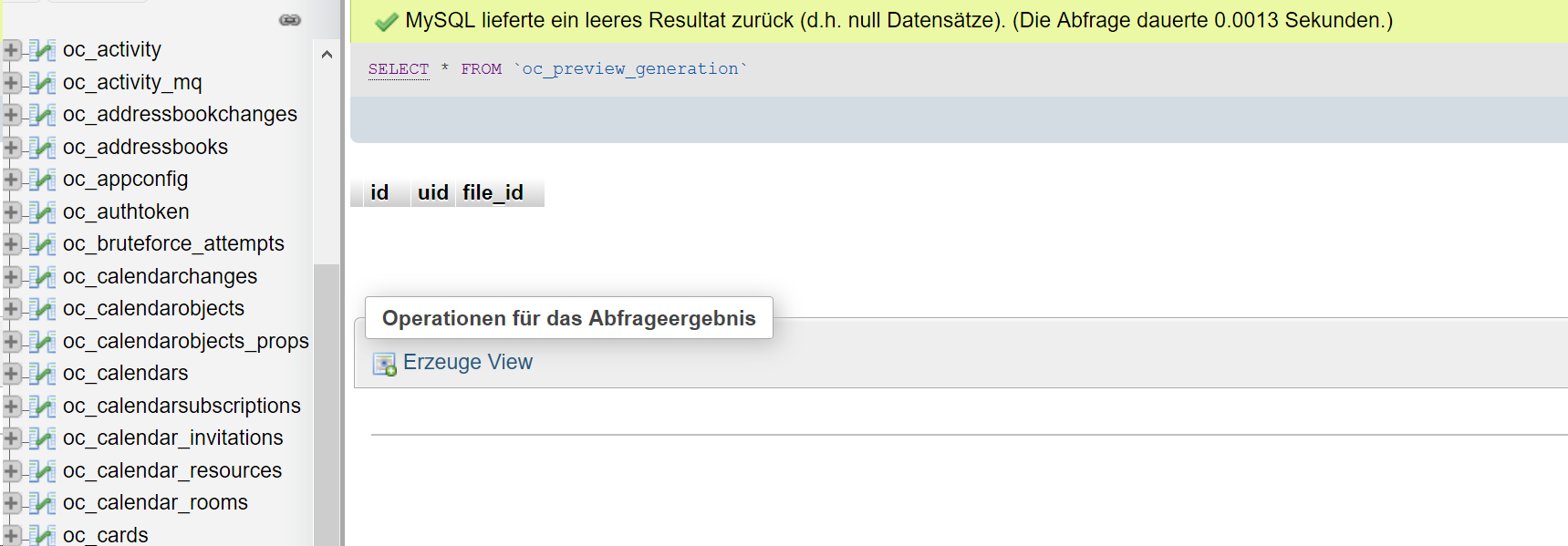 oc_preview_generation is empty => Loading previews takes very long even ...