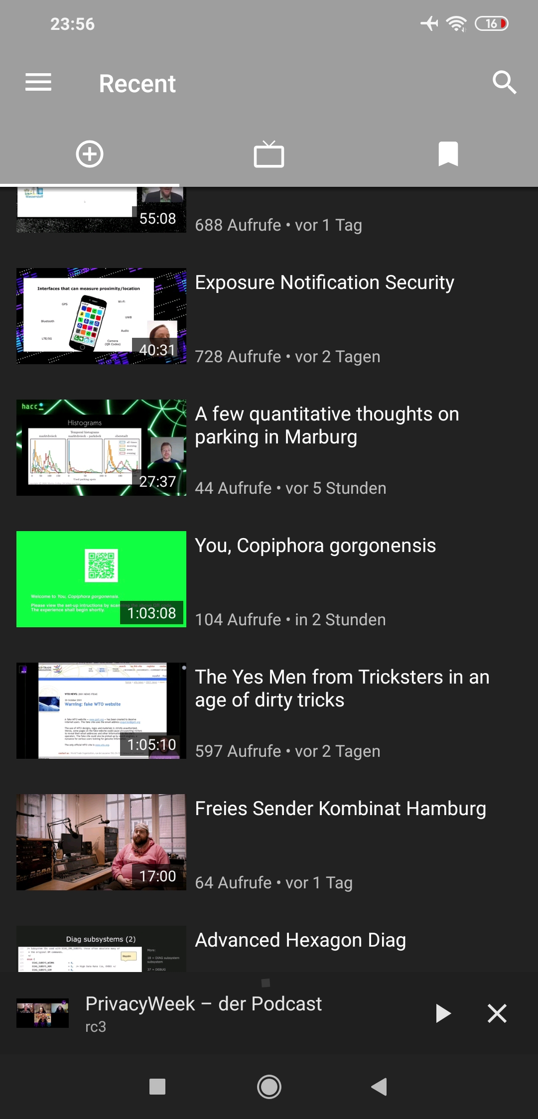 Media.CCC.de Recent list appears out of order · Issue #5313 · TeamNewPipe/NewPipe · GitHub