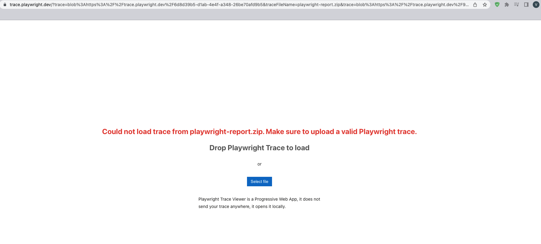 [bug] Unable To Load Report On Trace Playwright Dev · Issue 17245 · Microsoft Playwright · Github