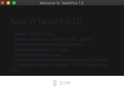 Update Splash Screen Unreadable In Mojave Dark Mode · Issue #570 · TablePlus/TablePlus · GitHub