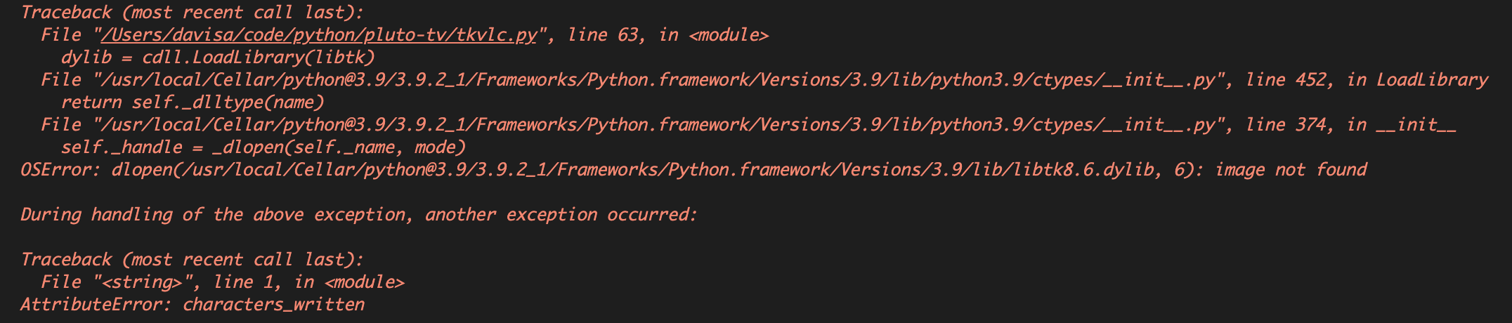 macosx vout display error: No drawable-nsobject nor vout_window_t found, passing over · Issue ...