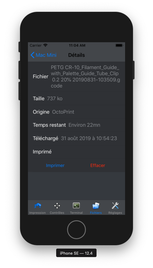 File name on 2 lines in the "Files" tab · Issue #221 · gdombiak/OctoPod · GitHub