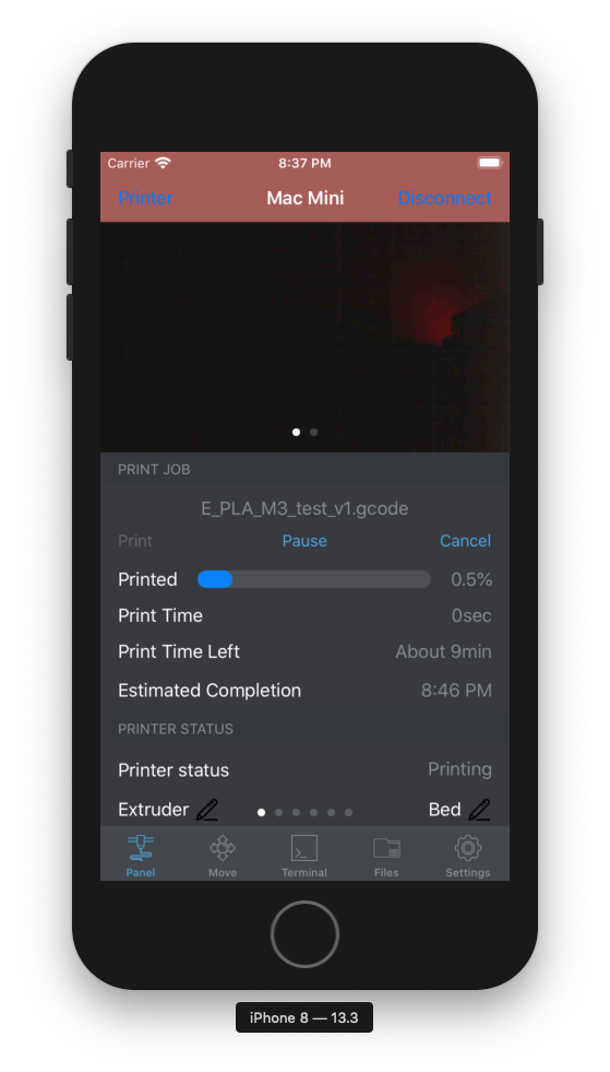 Add cell with date and time for expected print finish · Issue #219 · gdombiak/OctoPod · GitHub