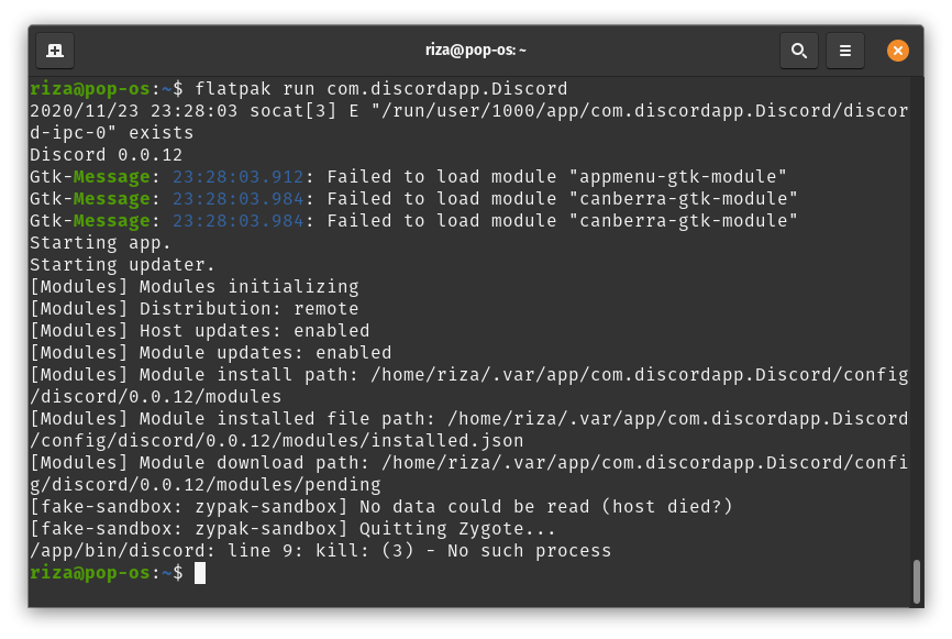 Sandbox Fails To Run · Issue 118 · Flathub Com Discordapp Discord · Github