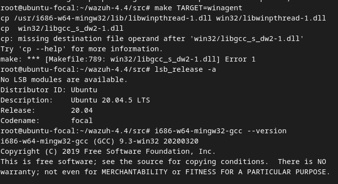 Outdated MinGW required version to compile winagent from sources · Issue #5572 · wazuh/wazuh ...