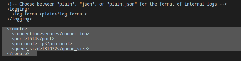Installation From Sources Dont Enable Remote Syslog By Default · Issue