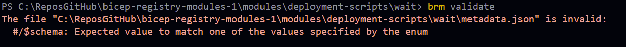 brm metadata schema issue · Issue #116 · Azure/bicep-registry-modules · GitHub
