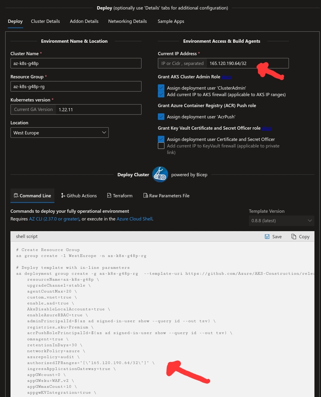 Reference the deploying users originating Public IP Address · Issue ...