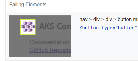 Accessibility issues identified [bot] · Issue #405 · Azure/AKS-Construction · GitHub