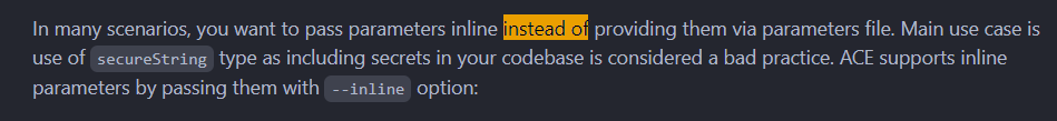 Inline params + Param file · Issue #106 · TheCloudTheory/arm-estimator · GitHub
