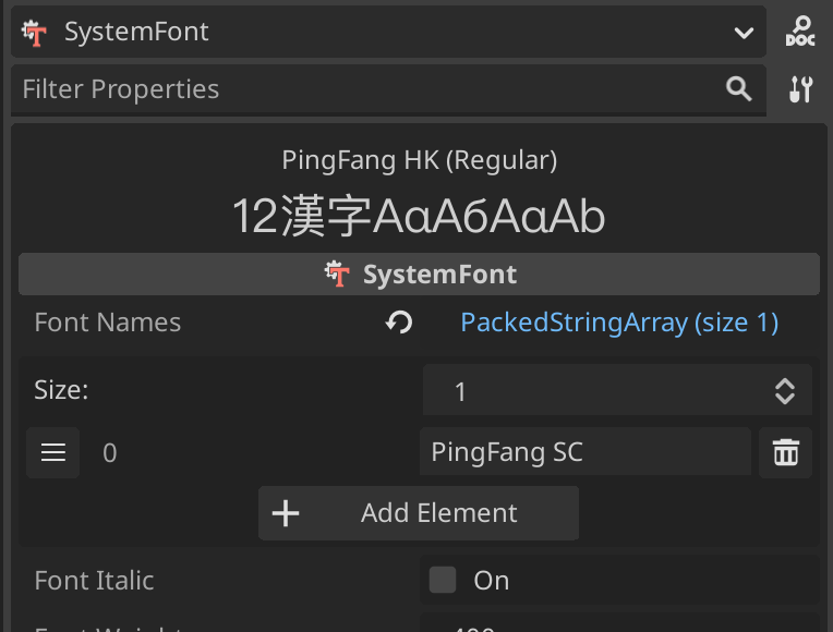 SystemFont can't load PingFang SC · Issue #82703 · godotengine/godot · GitHub