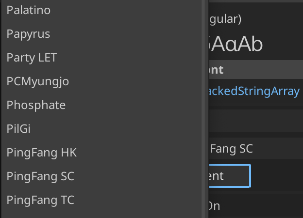 SystemFont can't load PingFang SC · Issue #82703 · godotengine/godot · GitHub