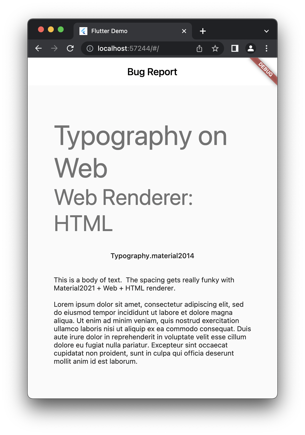 Web Typography Material2018 And Material2021 Have Broken Kernings For Html Web Renderer