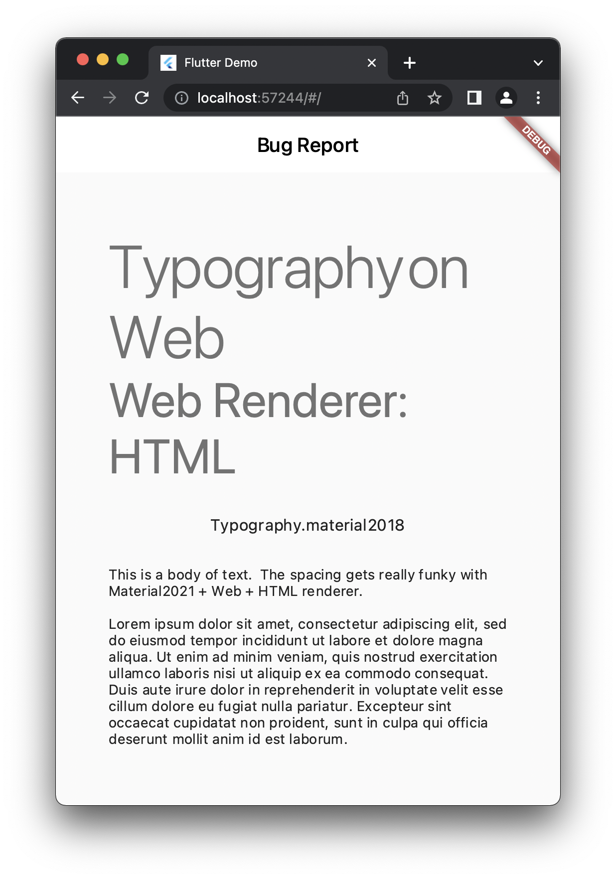 [web] Typography Material2018 And Material2021 Have Broken Kernings For Html Web Renderer