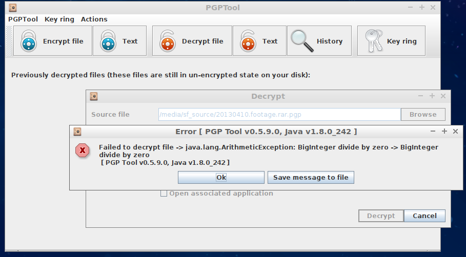Hotfix: file decryption crashes in some cases for very large files · Issue #221 · pgptool ...