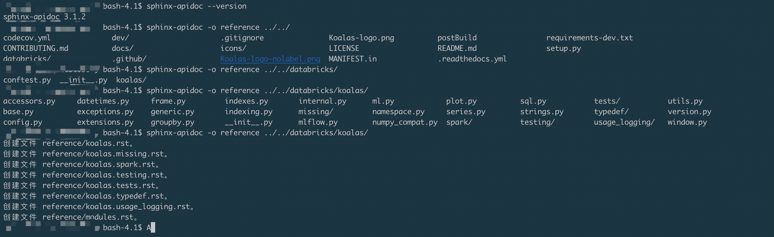 How to automatically generate the rst format files same with docs' · Issue #1706 · databricks ...