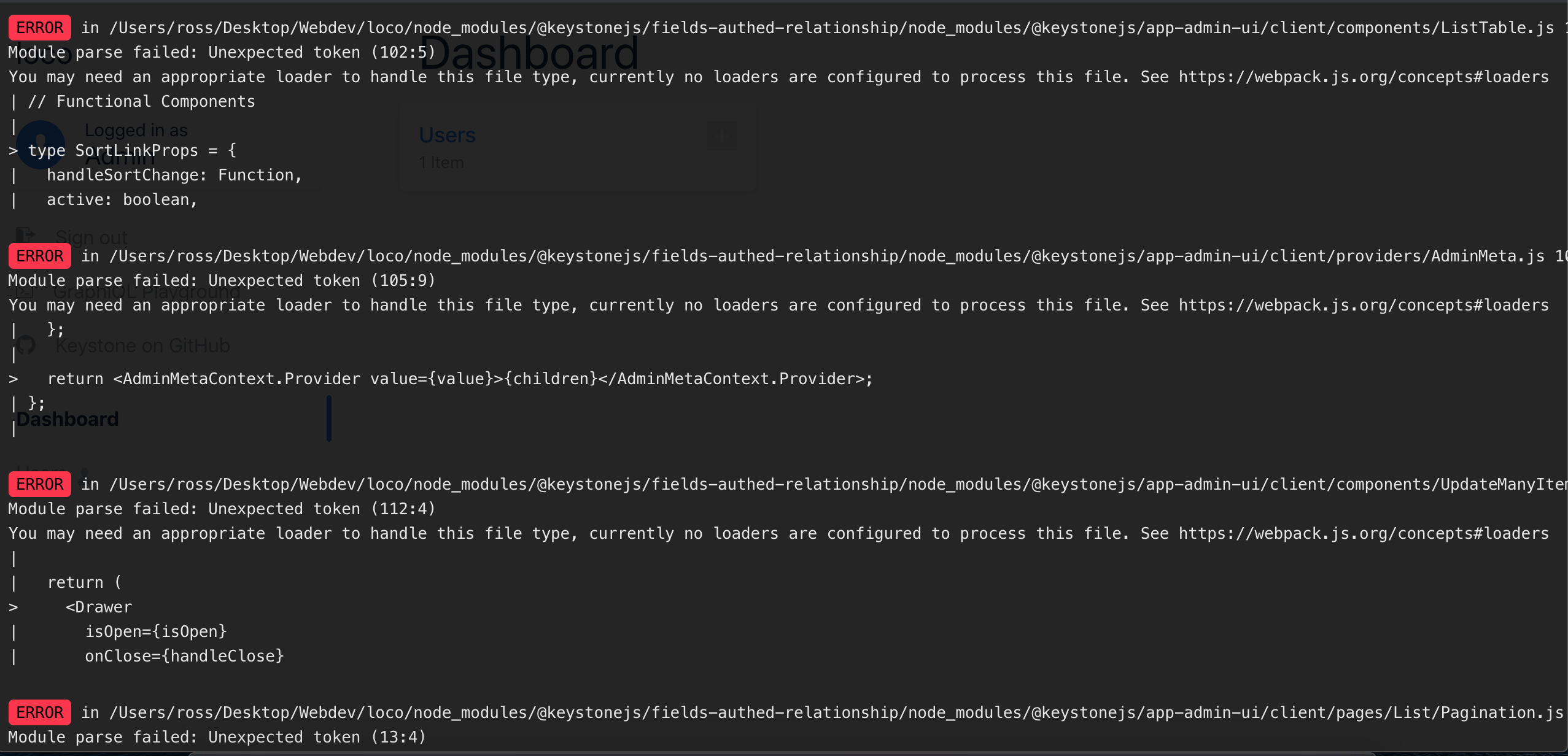 Admin-UI error when creating new User with byTracking() · Issue #2980 · keystonejs/keystone · GitHub