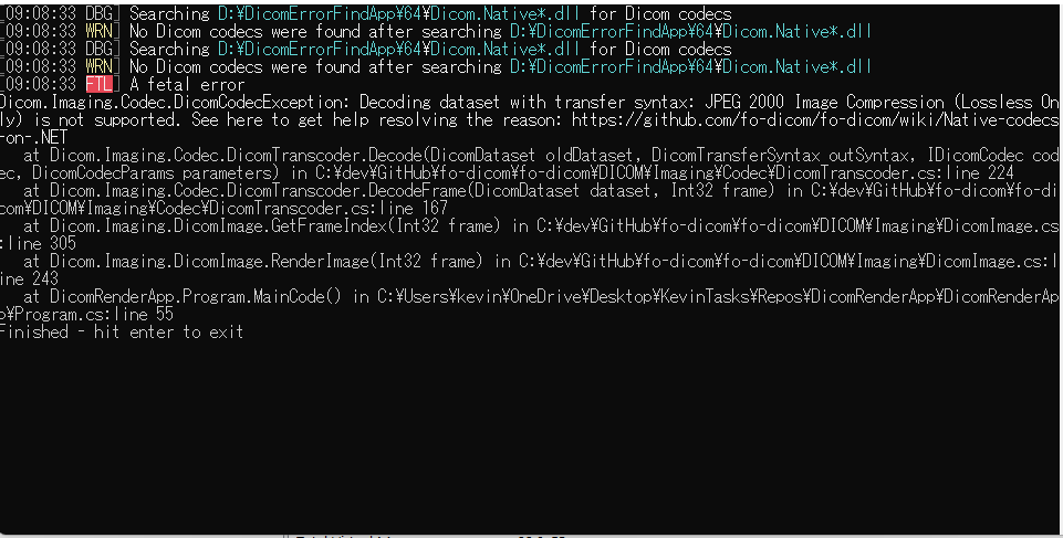 No Dicom codecs were found after searching Dicom.Native*.dll · Issue #1499 · fo-dicom/fo-dicom ...