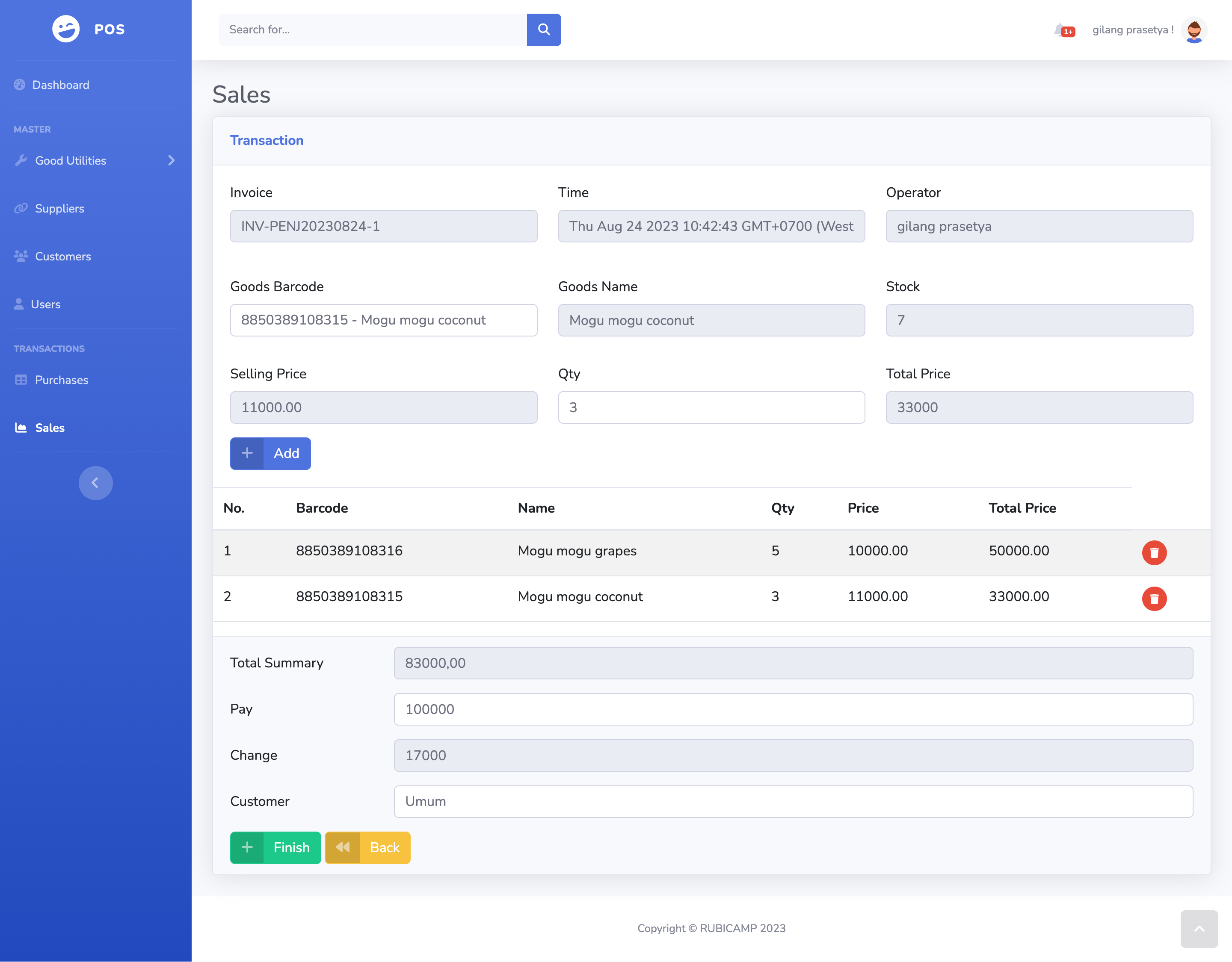GitHub - gilangprasetya/POSapp: POS(Point Of Sales) App, Front End using jQuery, Bootstrap, HTML ...