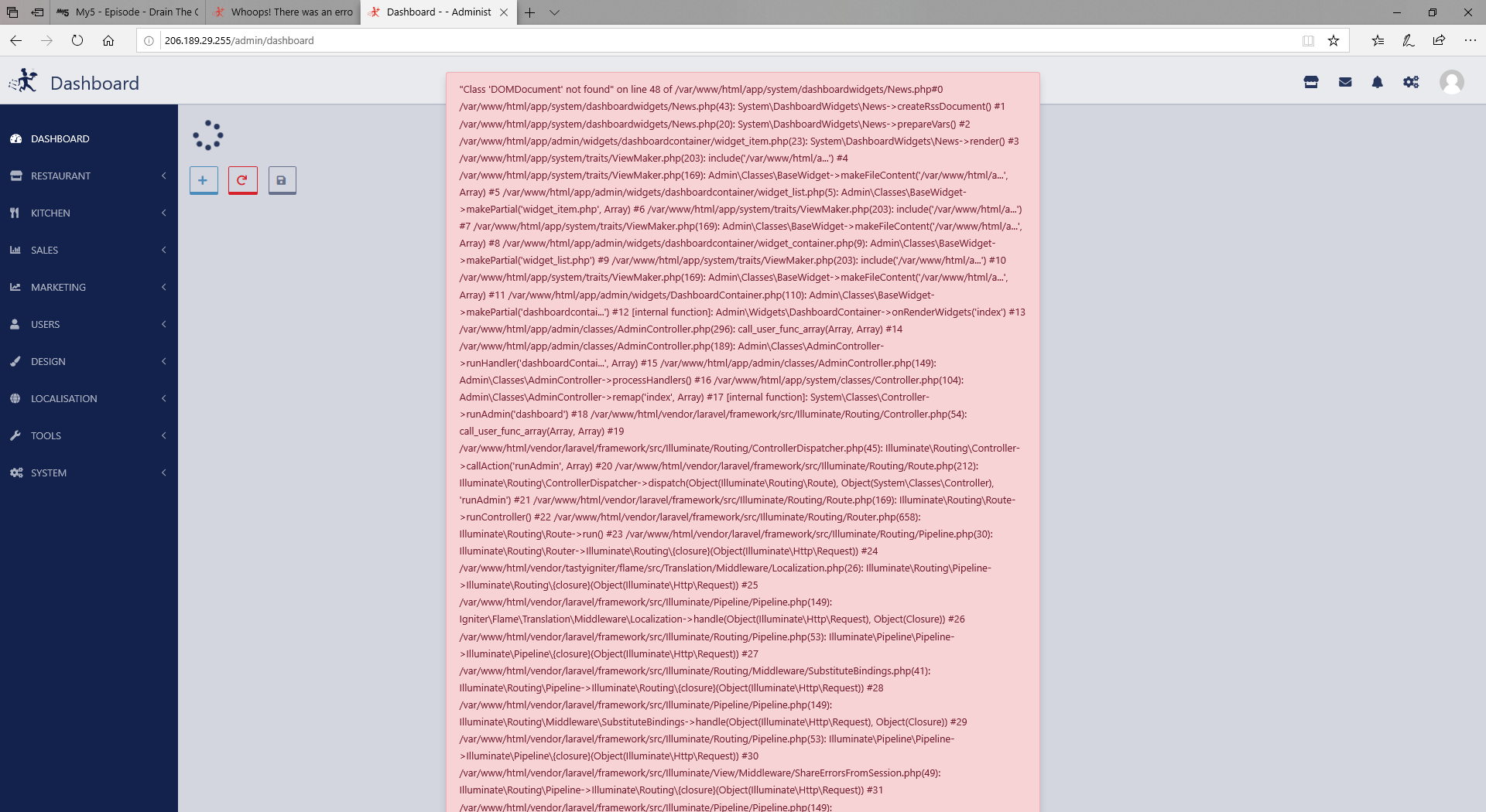 New install terribly broken · Issue #260 · tastyigniter/TastyIgniter · GitHub