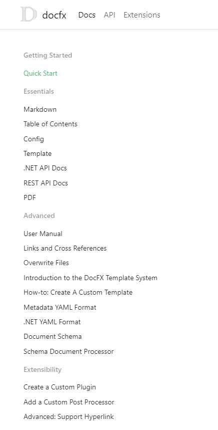 Navigation button is missing Toc not the same style · Issue #8625 · dotnet/docfx · GitHub