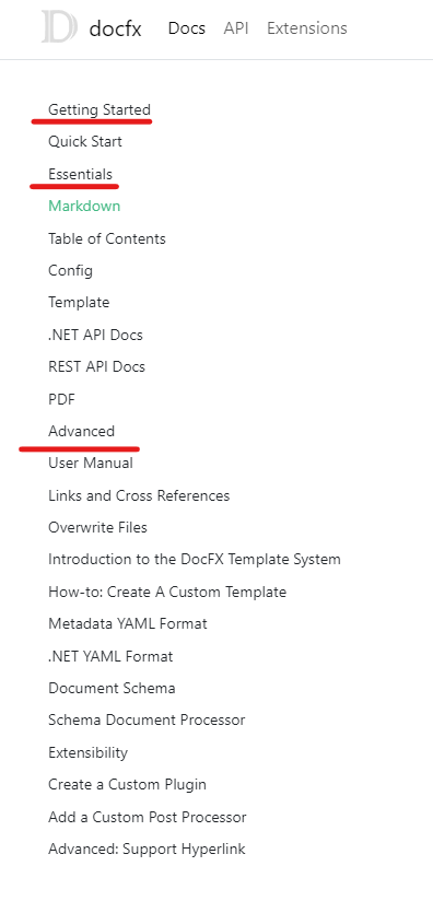 Navigation button is missing Toc not the same style · Issue #8625 · dotnet/docfx · GitHub